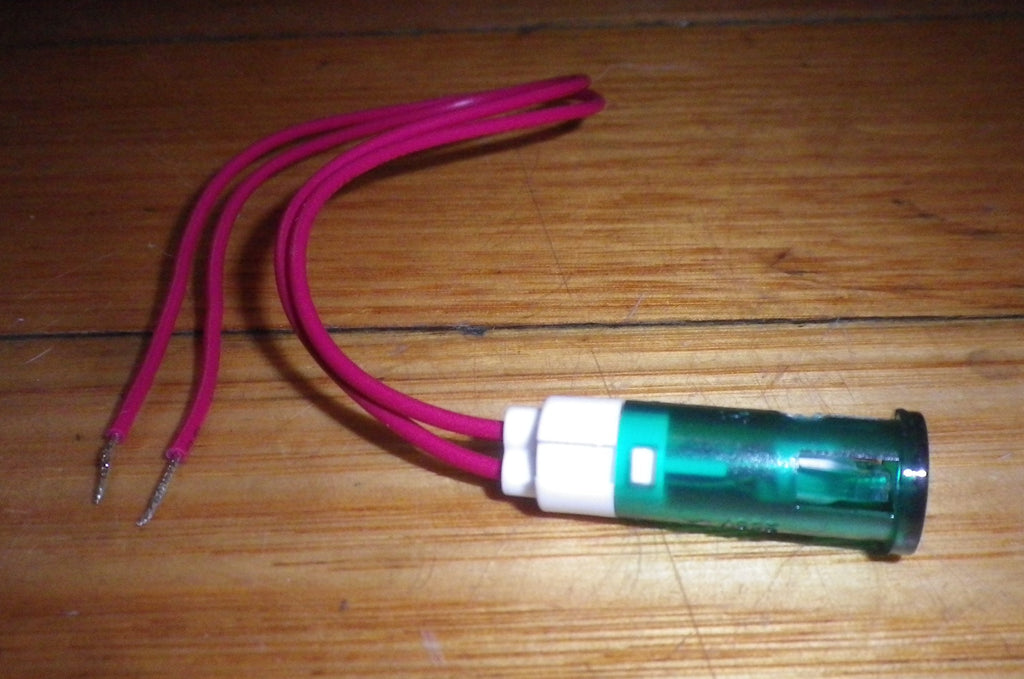 Universal 10mm Round Green Neon Indicator Light with Wires - Part # A2 ...
