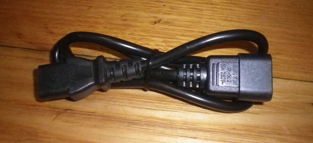 Computer Power Extension Lead - IEC Female to IEC Male 0.75mtr - Part ...