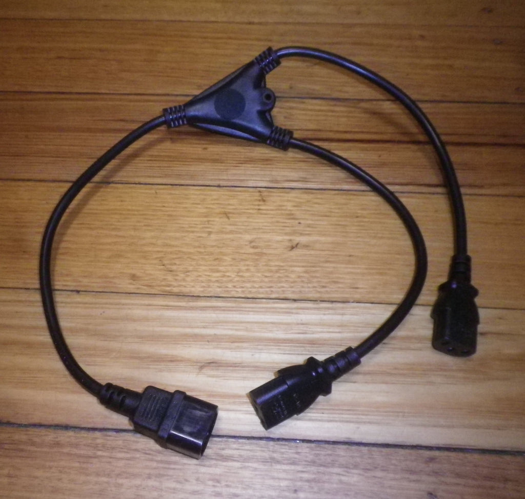 Computer Power Lead - 2 X IEC Female to 1 x IEC Male Plug - Part # ACL ...