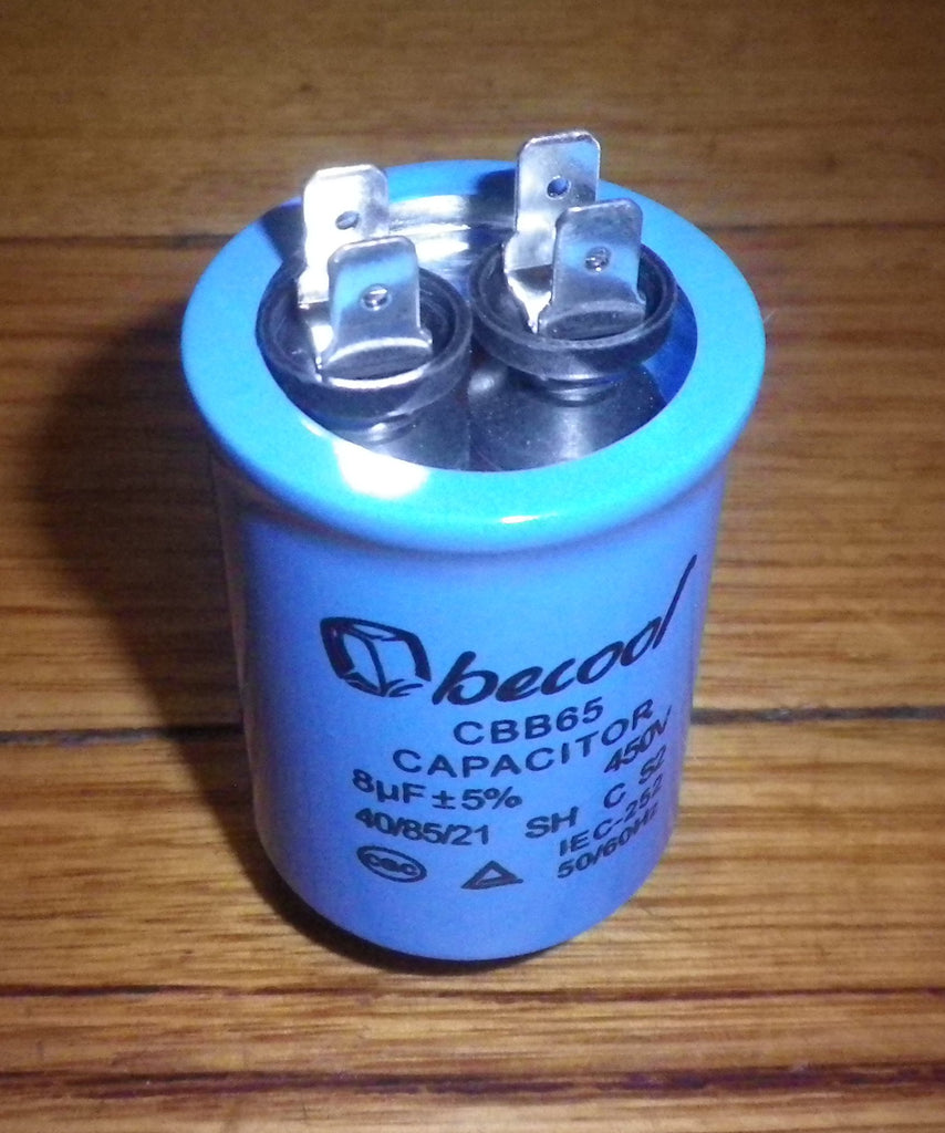 8uF 450Volt Motor Start Capacitor with Bolt & Metal Can - CAP008MS ...