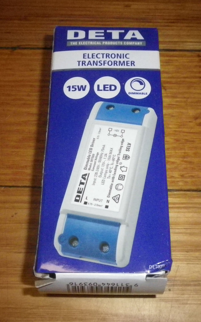 DETA 12Volt 15Watt Dimmable Electronic LED Globe Transformer - Part # | Allfix Electrical
