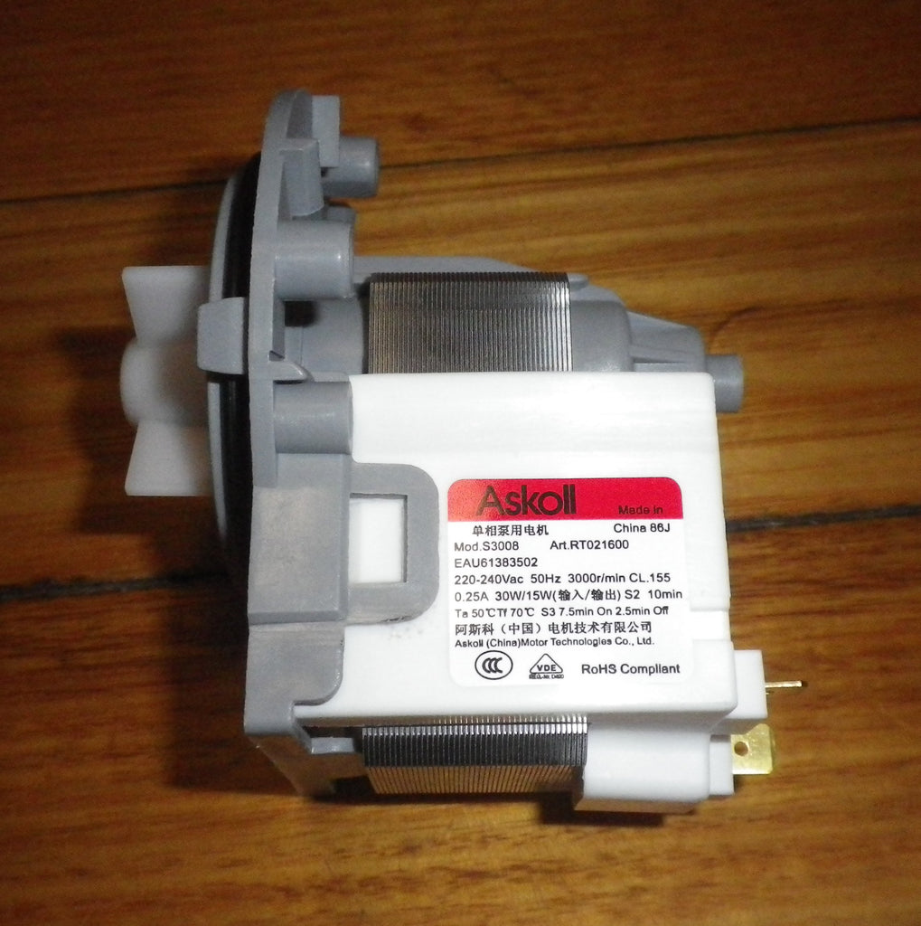 LG Dishwasher & Washing Machine Magnetic Pump Motor Body - Part No. EA ...