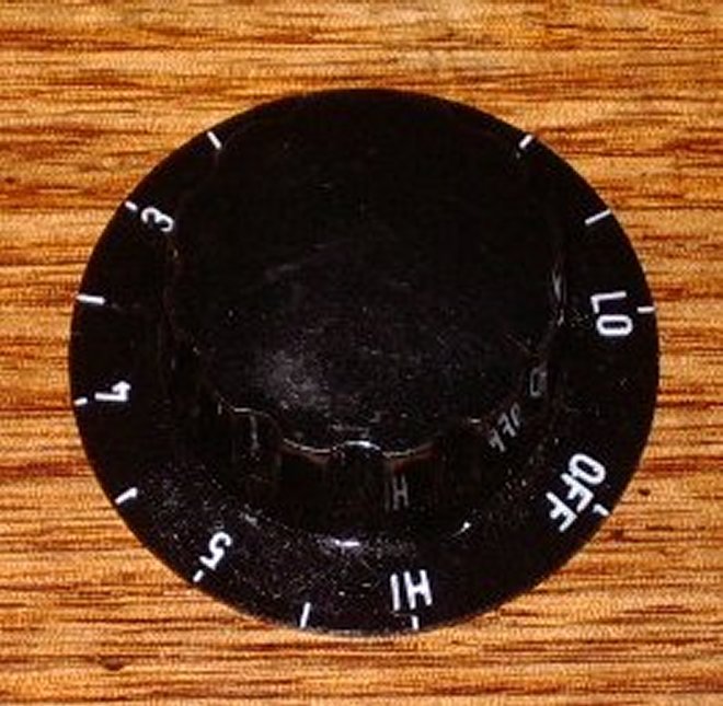 Universal Hotplate Control Knob - Part No. 102K | Allfix Electrical