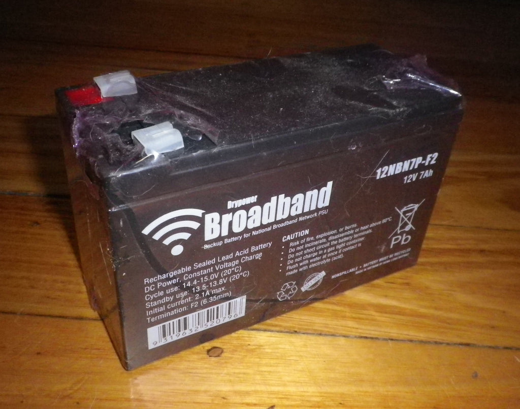 DryPower 12Volt 7AH NBN Backup PSU Sealed Lead Acid Battery - Part # 1 ...