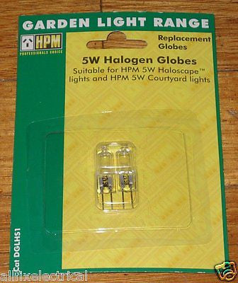 HPM Haloscape 5Watt 12Volt Halogen Garden Light Globes (Pkt 2) - Part ...