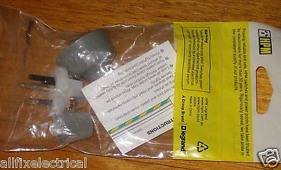 HPM Grey 3pin 15Amp 240V Mains Plug Top - Part # CD100L15GY | Allfix ...