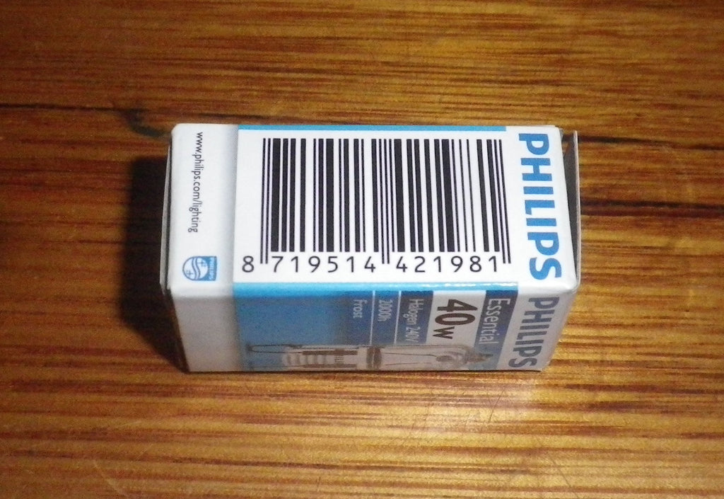 Philips 40Watt 240Volt Frosted Halogen Wedge Globe with G9 Base - Part ...