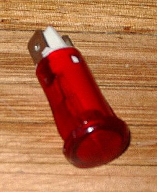 Universal Round Red Neon Indicator Light - Part # A29 | Allfix Electrical