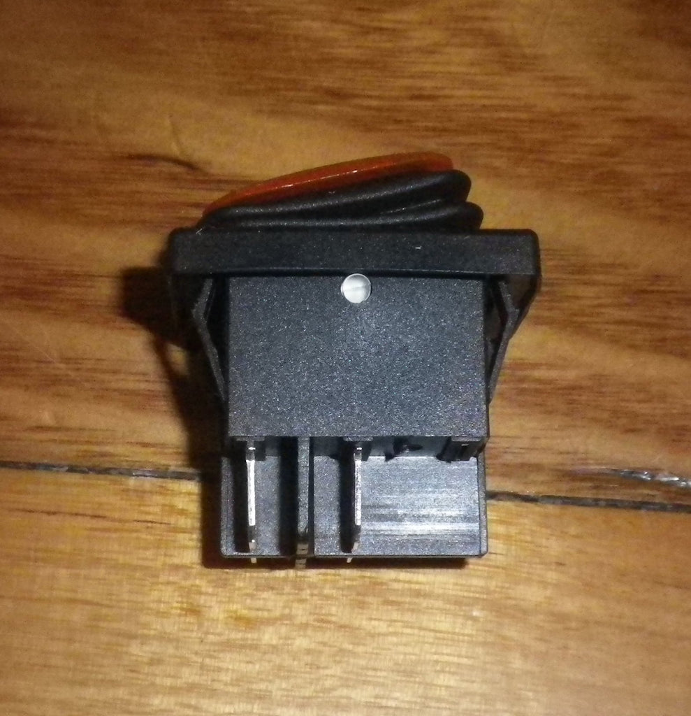 Universal DPST Amber Illuminated Mains Rocker Switch with Rubber Boot ...