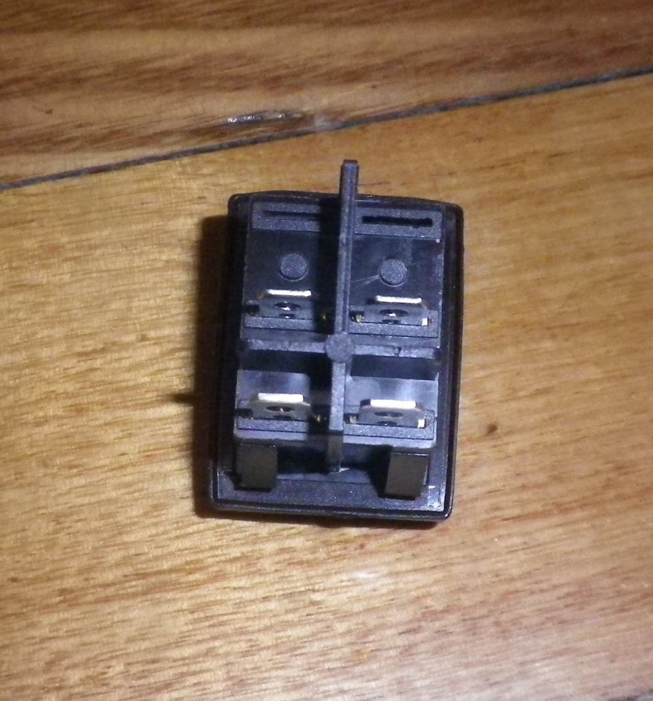 Universal DPST Amber Illuminated Mains Rocker Switch with Rubber Boot ...