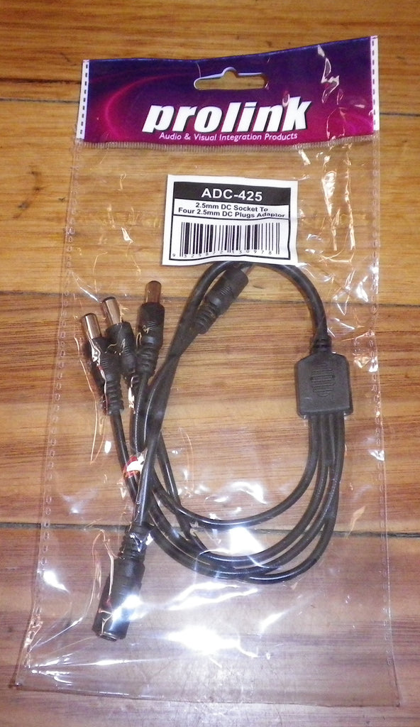 Prolink DC Plug Splitter Lead - 2.5DC Socket to 4 X 2.5 DC Plugs - Par ...