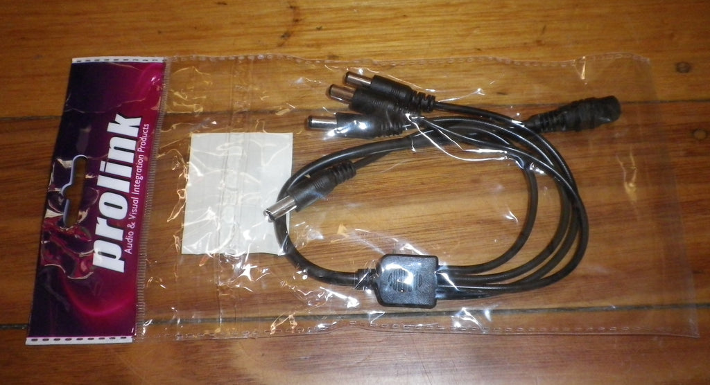 Prolink DC Plug Splitter Lead - 2.5DC Socket to 4 X 2.5 DC Plugs - Par ...