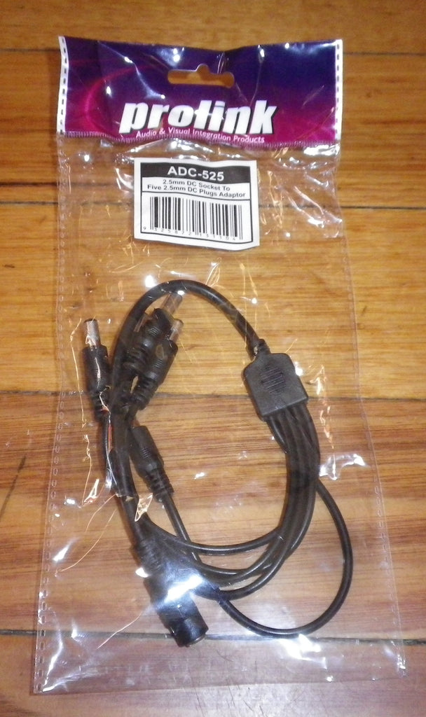Prolink DC Plug Splitter Lead - 2.5DC Socket to 5 X 2.5 DC Plugs - Par ...