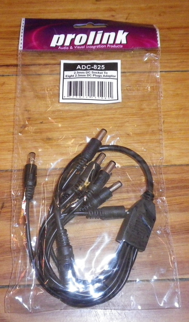 Prolink DC Plug Splitter Lead - 2.5DC Socket to 8 X 2.5 DC Plugs - Par ...