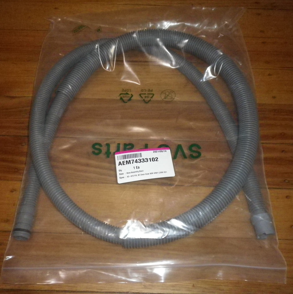 LG 2.0metre XD3A15MB Dishwasher Outlet Hose - Part # AEM74333102 ...