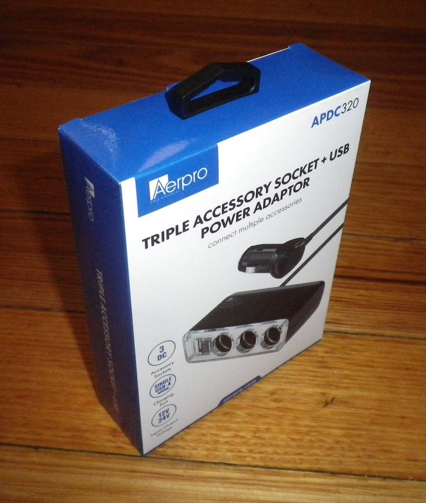 AerPro Triple Car Accessory Socket Adaptor with USB Port - Part # APDC ...