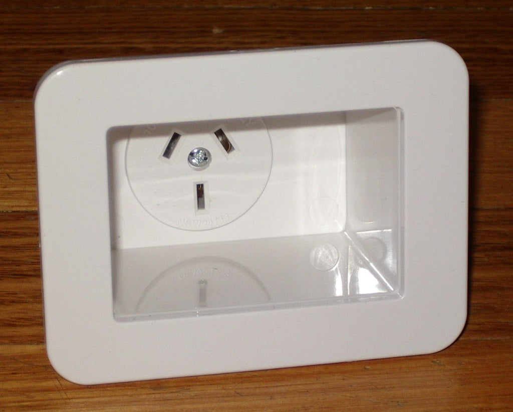 Recessed Australian 240VAC 10Amp Mains Power Outlet - Part # AV-RPS01 ...
