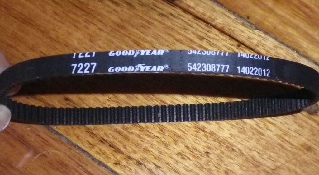 Genuine Turbocat Turbohead Toothed Drive Belt - Part # BELTCAT, 7227 ...