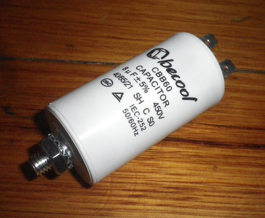 8uF 450Volt Motor Start Capacitor with Bolt - CAP008ASP | Allfix Electrical
