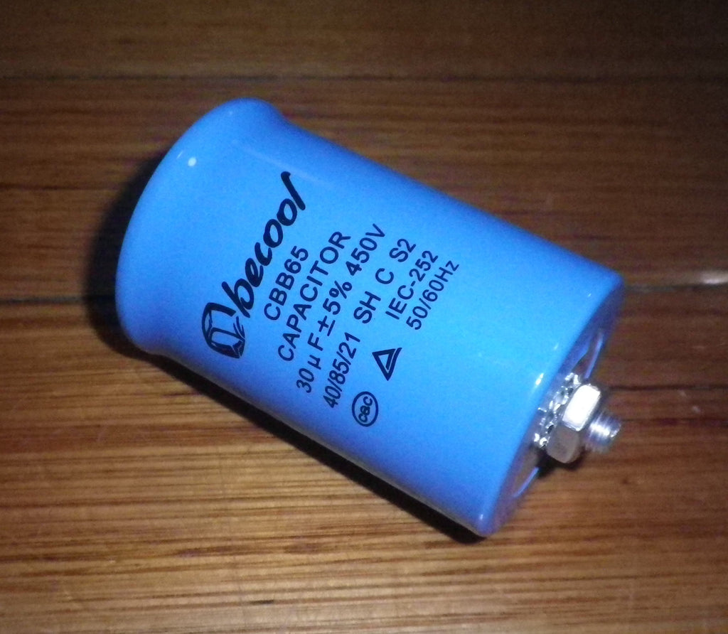 30uF 450Volt Motor Start Capacitor with Mounting Bolt - Part # CAP030A ...