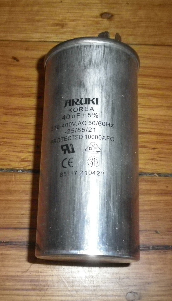 Aruki 40uF 400Volt Metal Can Motor Start Capacitor - Part # CAP040WS ...