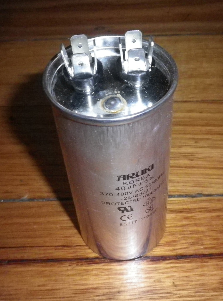 Aruki 40uF 400Volt Metal Can Motor Start Capacitor - Part # CAP040WS ...