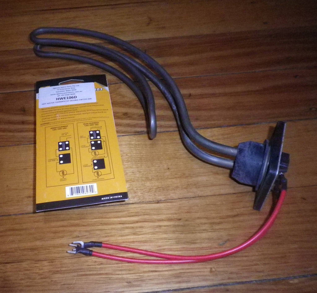 4.8KW 240VAC Bolt-On Incoloy Sickle Element & Thermostat Kit for Hot W ...