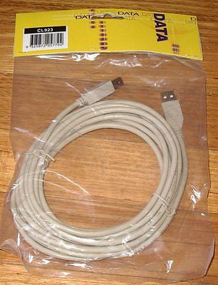 Computer Lead - USB-A Male to USB-B Male - Long Printer Lead - 5mtr CL ...