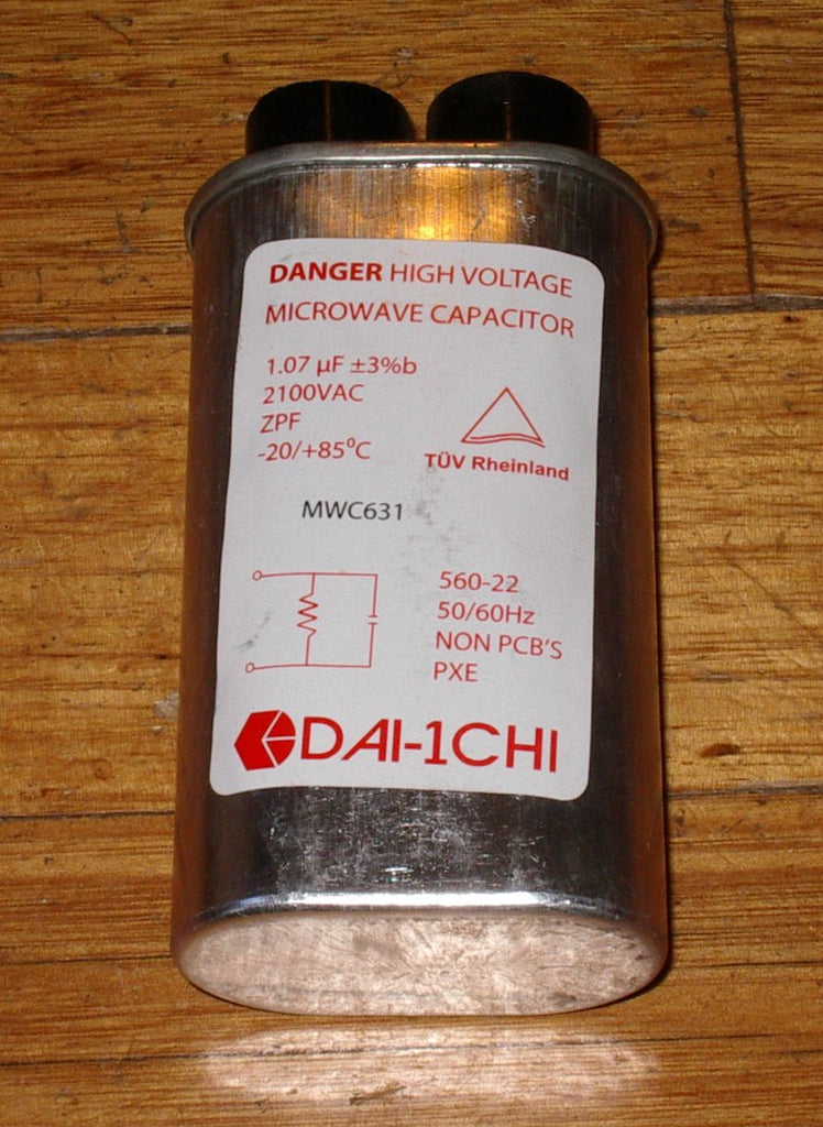 Microwave Oven High Voltage Capacitor for Sharp 1.07uF, 2100Volt - Par ...