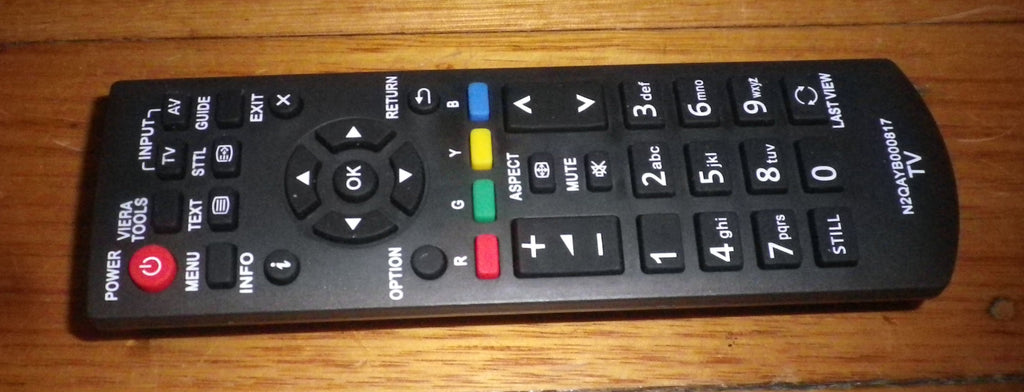 Panasonic LED/LCD CTV Compatible Remote Control - Part # N2QAYB000817 ...
