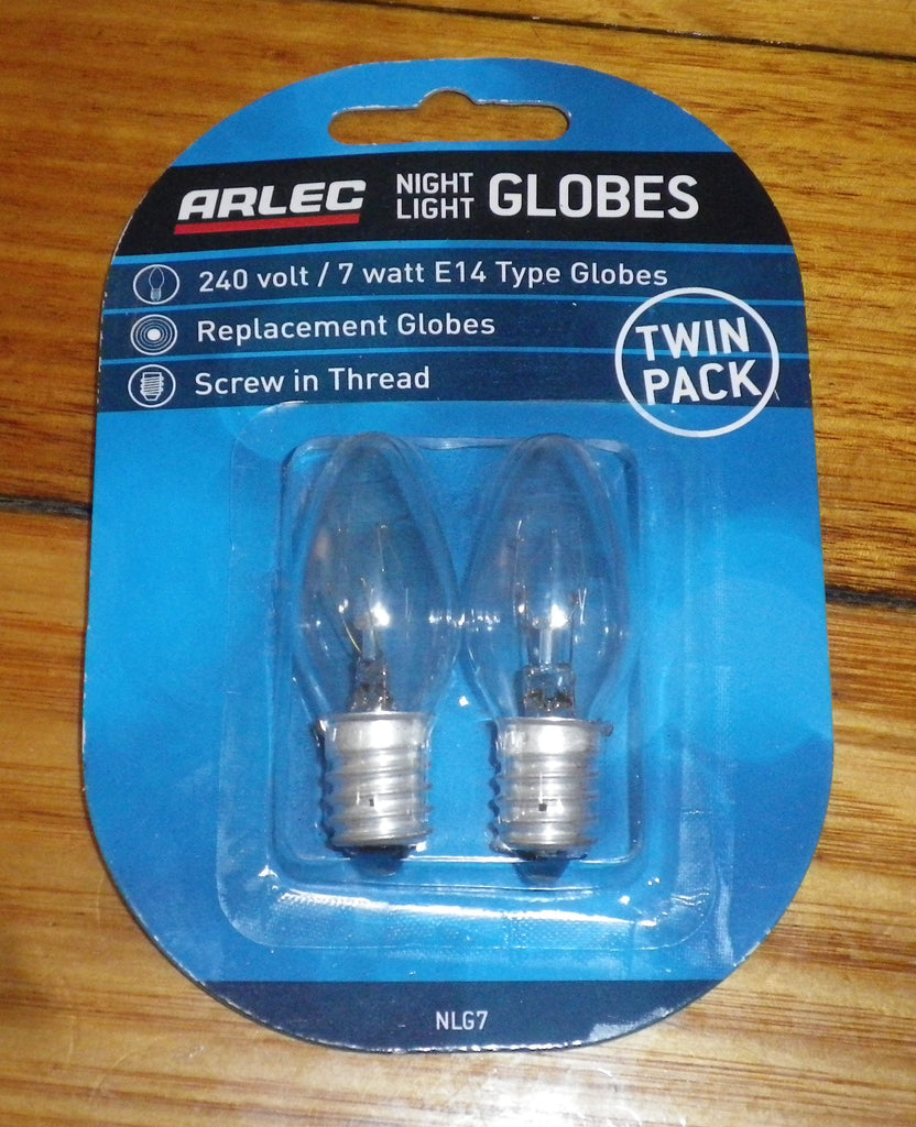 Arlec Night Light Miniature Pilot Globe 7Watt SES E14 (Pkt 2) - Part ...