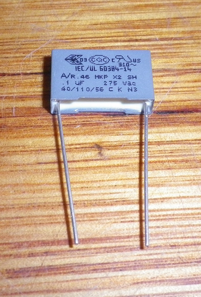0.1uF 275VAC X2 Mains Suppression Capacitor - Part # R46KI310050M1K ...
