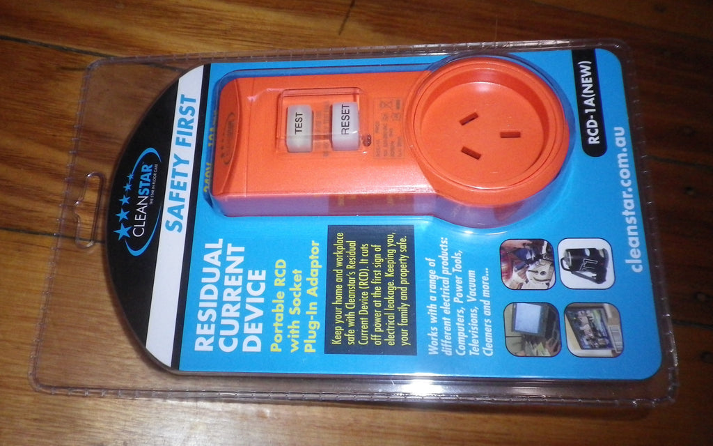 CleanStar 10amp Plug-in Earth Leakage RCD Surge Protect Safety Switch ...