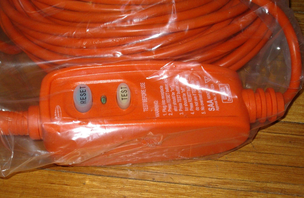 20metre 10amp Extension Cable with In-Line Earth Leakage RCD - Part ...