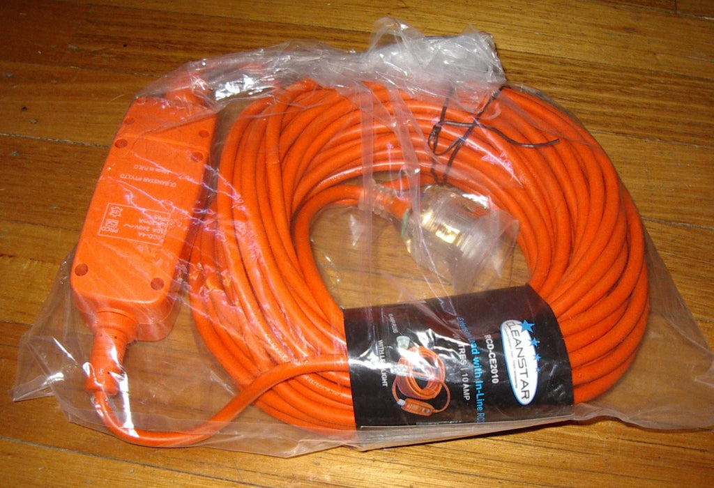 20metre 10amp Extension Cable with In-Line Earth Leakage RCD - Part ...