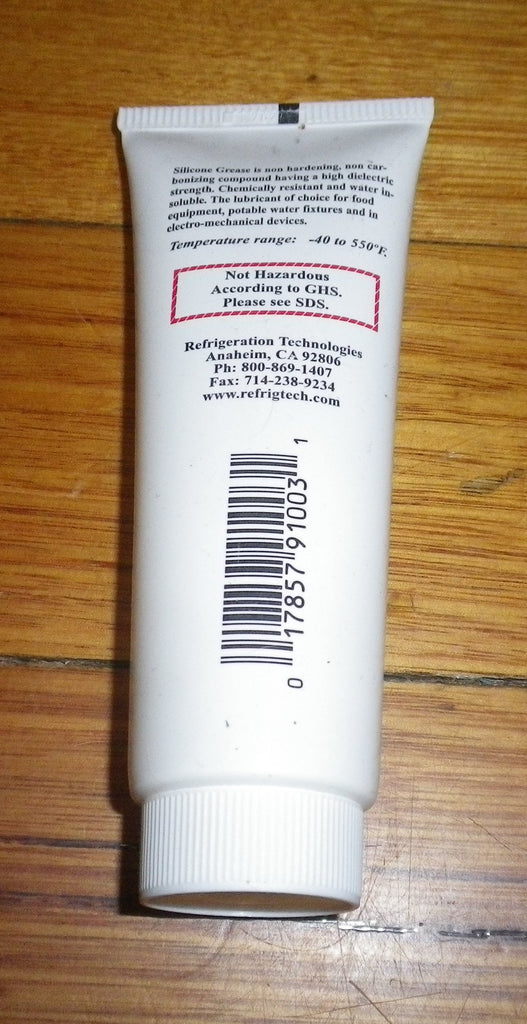 NSF Food Grade Silicone Grease (85gm tube). Part # RT910T | Allfix ...