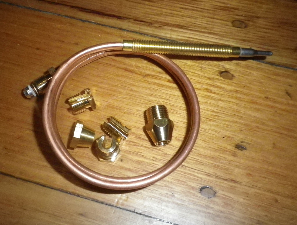 Universal 900mm Gas Hot Water Threaded Thermocouple with Nuts - Part ...