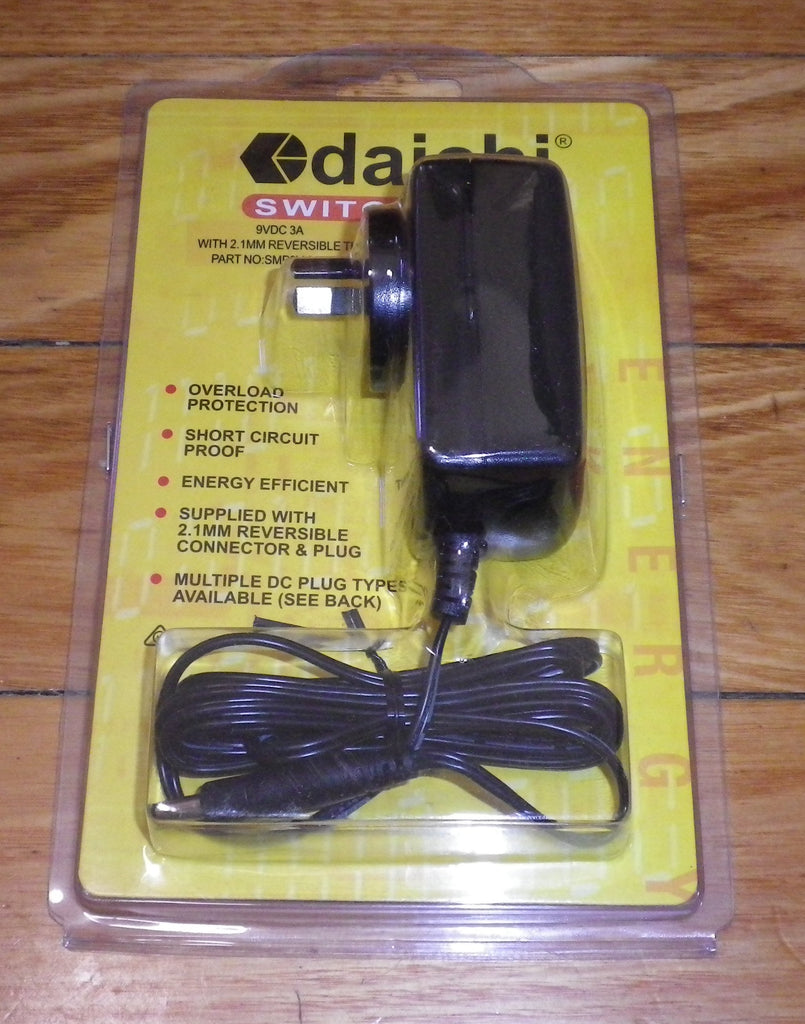 9 Volt 3 Amp Switchmode AC/DC Adaptor with Reversable Plug - Part # SM ...