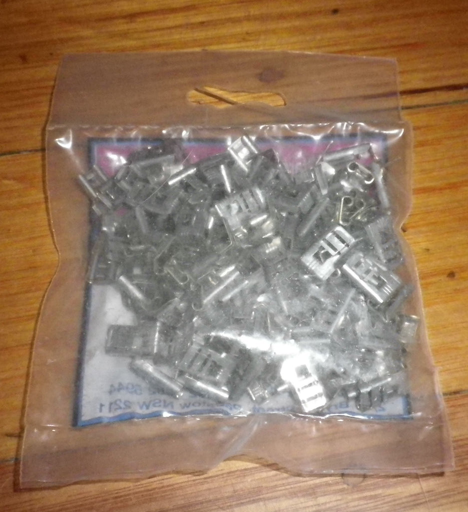 Uninsulated Nickel Silver 6.4mm Female Flag Spade Terminals (Pkt 100 ...