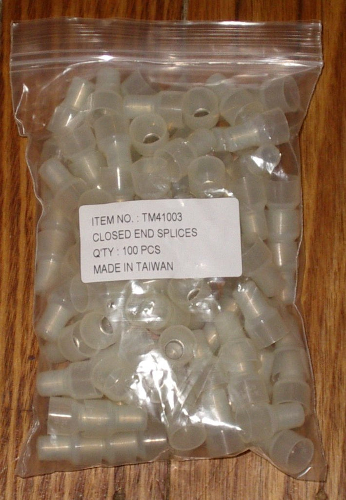 Large Closed End Splice Crimp Terminals (Pkt 100) - Part # TM41003-100 ...