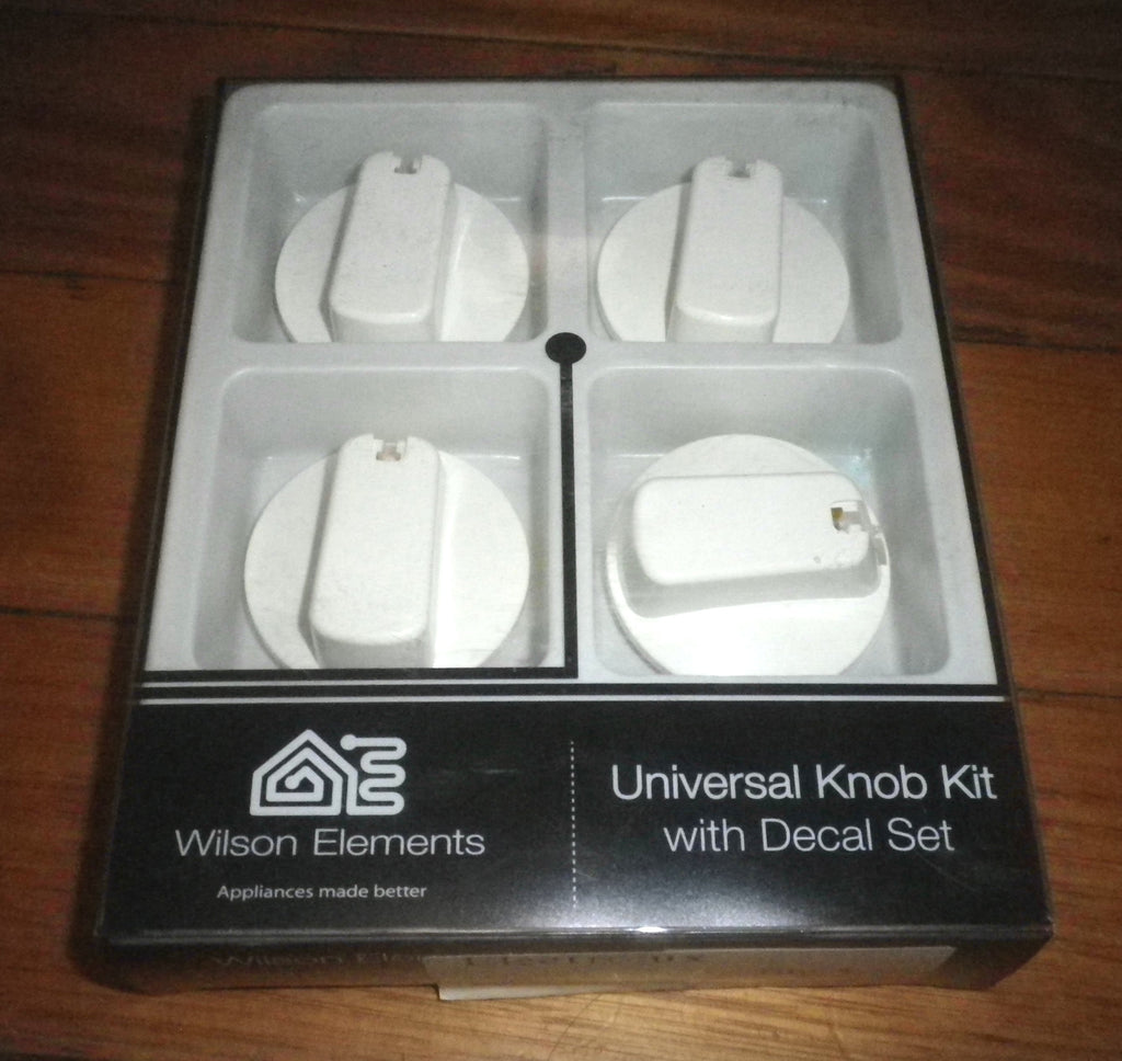 Handy Gas or Electric Stove White Control Knob Kit (Pkt 4) - Part No ...