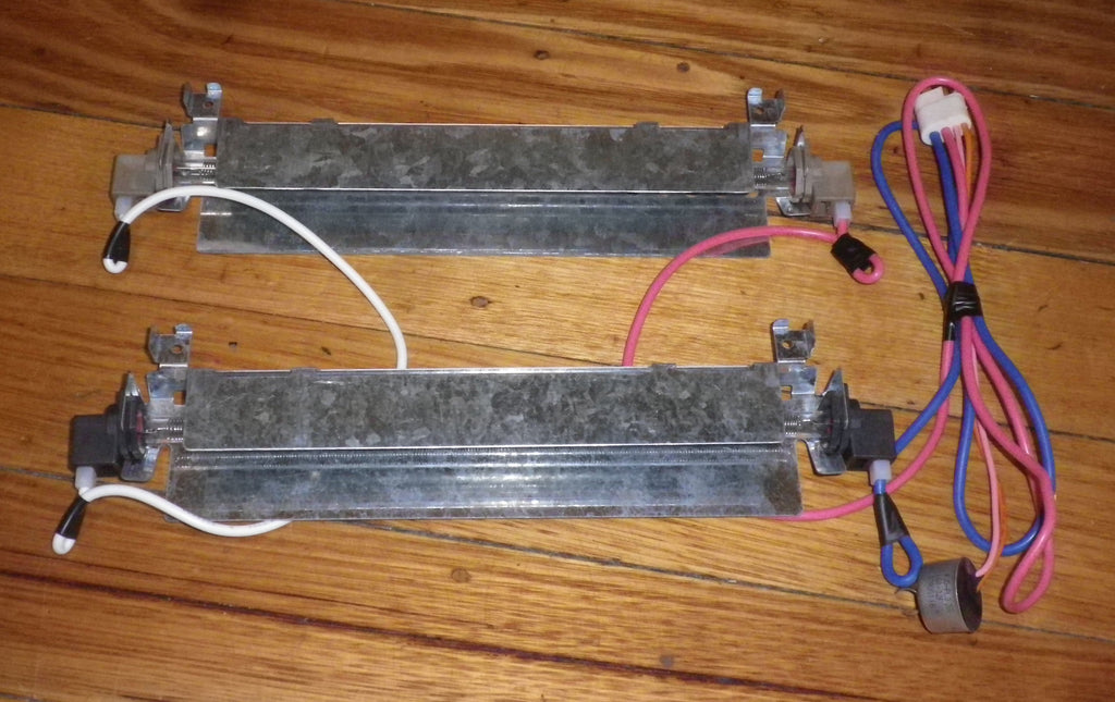 GE Large Dual Glass Defrost Heater Element with Bracket - Part # WR51X ...