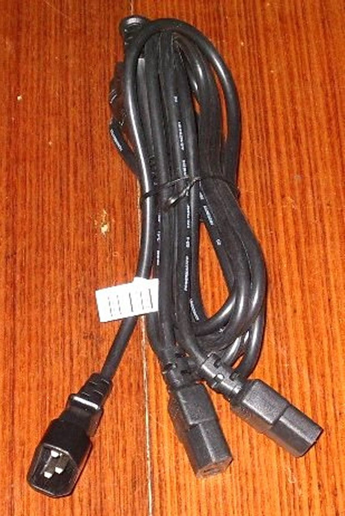 Computer Power Lead - 2 X IEC Female to IEC Male Plug - Part # ACL126 ...