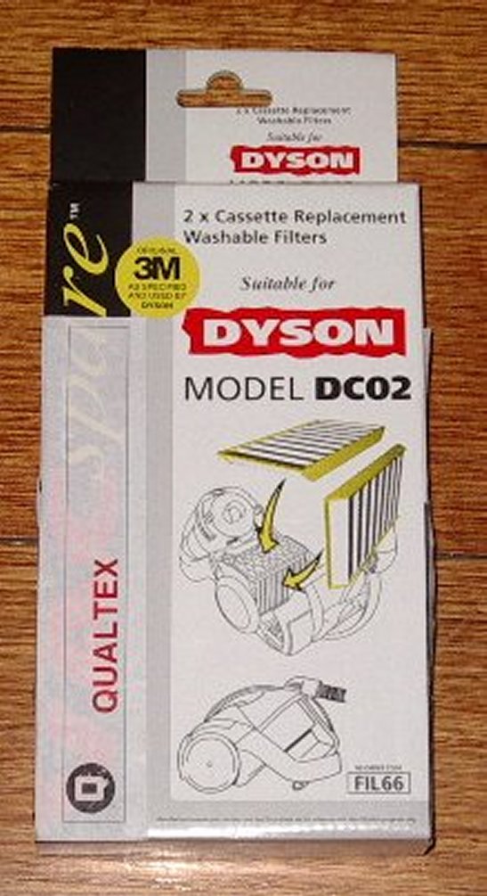Dyson DC02 Vacuum Cleaner H-Level Cartridge Filter (Pkt 2) - Part # FI ...