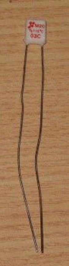 Isolated Single Ended Thermal Fuse (You choose temp. required) - Part ...